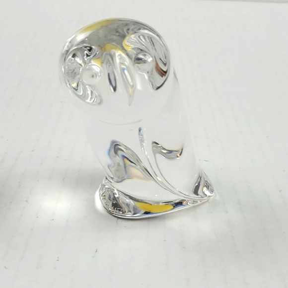 Atlantic | Art | Vintage Lead Crystal Paperweight Owl Figurine | Poshmark